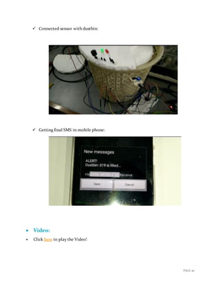 Report smart dustbin | PDF