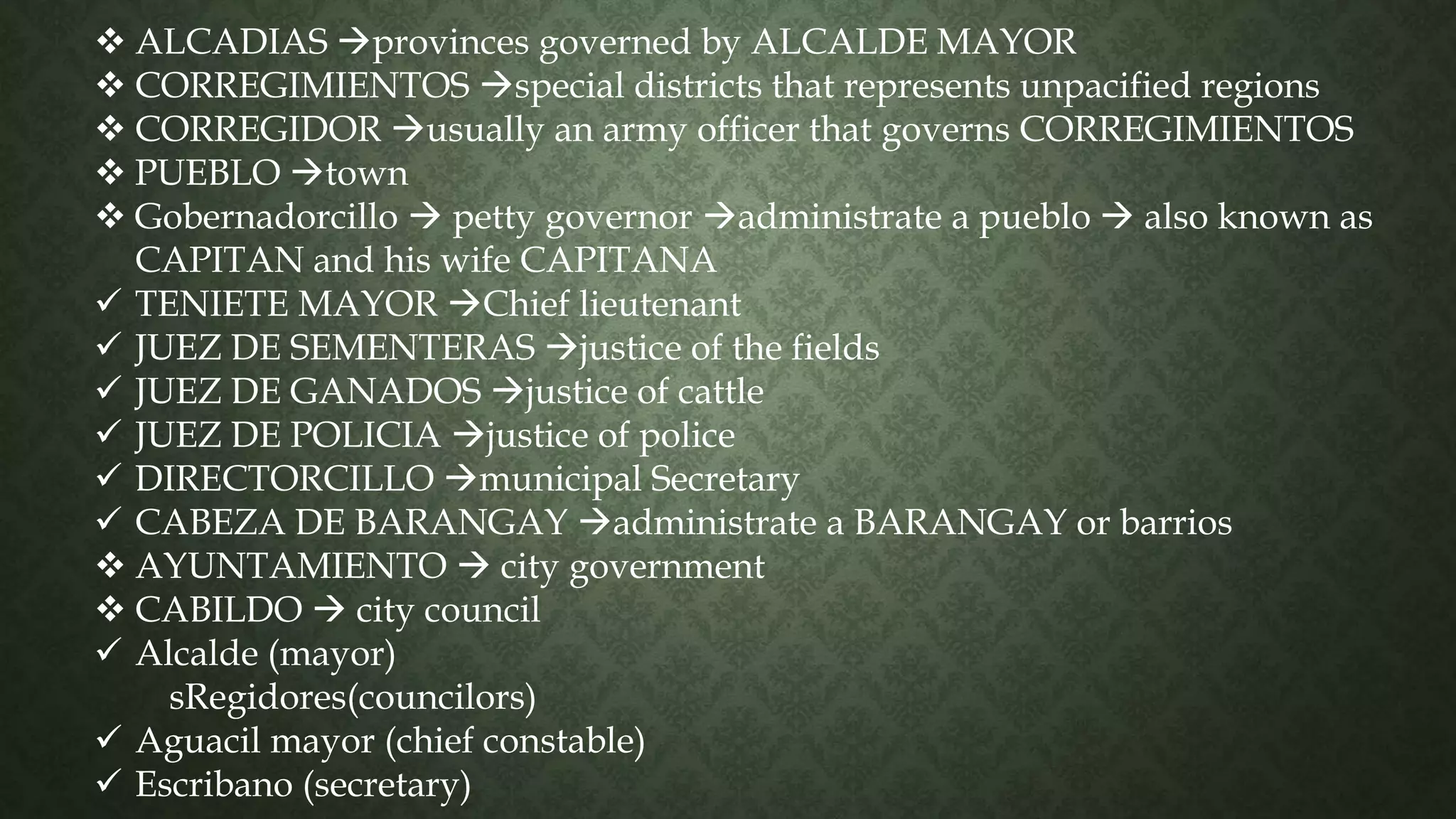 The Philippines under Spanish Regime | PPTX