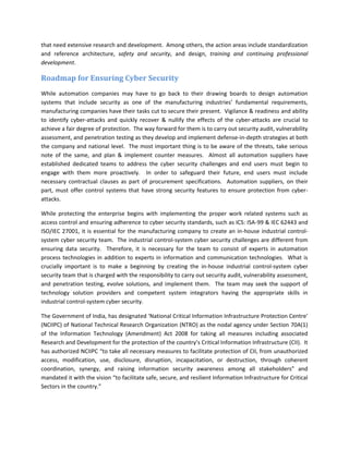Reports on Industrial Control Systems’ Cyber Security | PDF