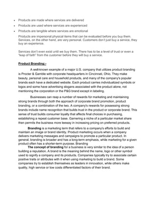 Reports on product branding | PDF