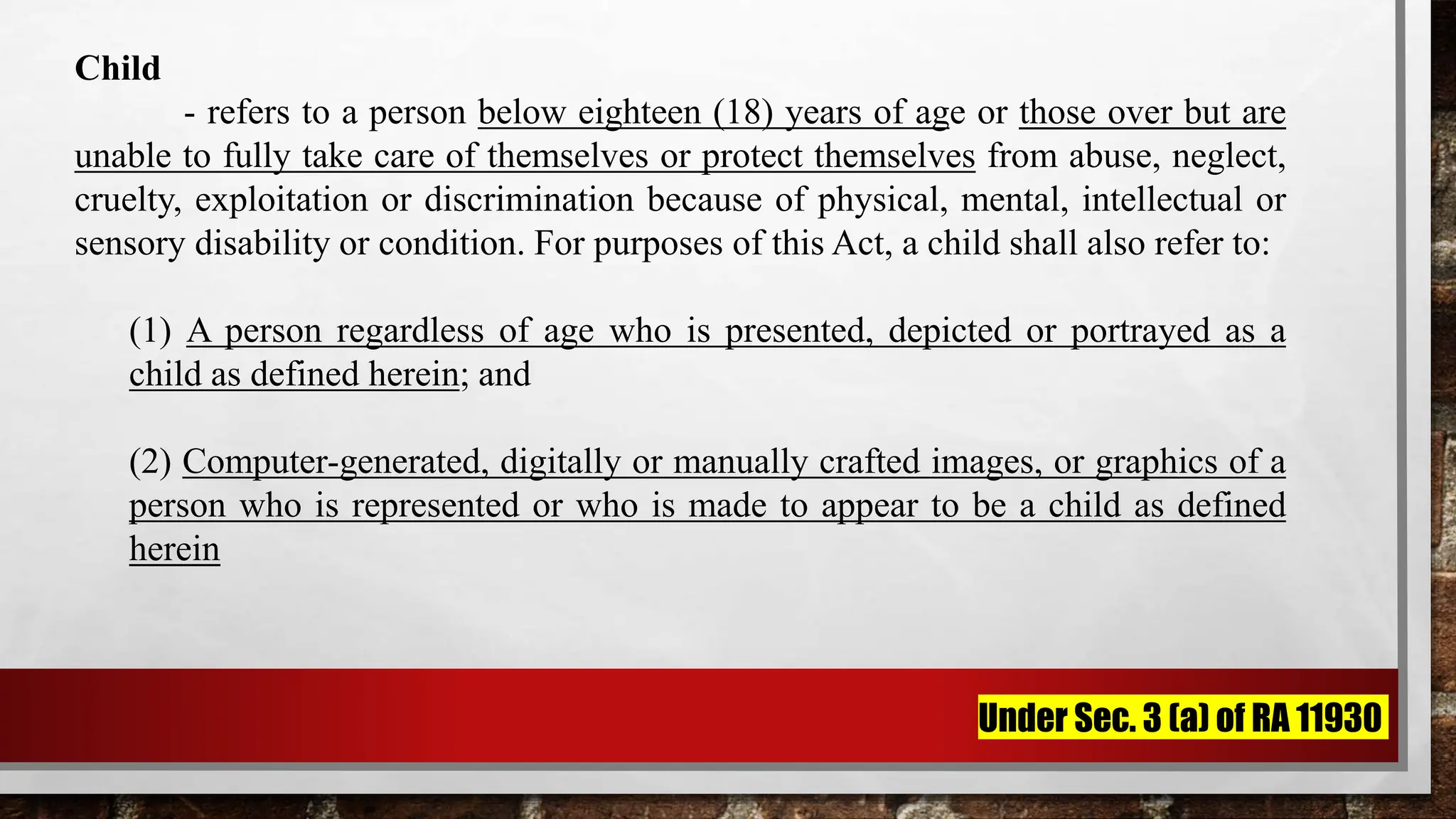 Anti-Online Sexual Abuse or Exploitation of Children (OSAEC) and Anti ...