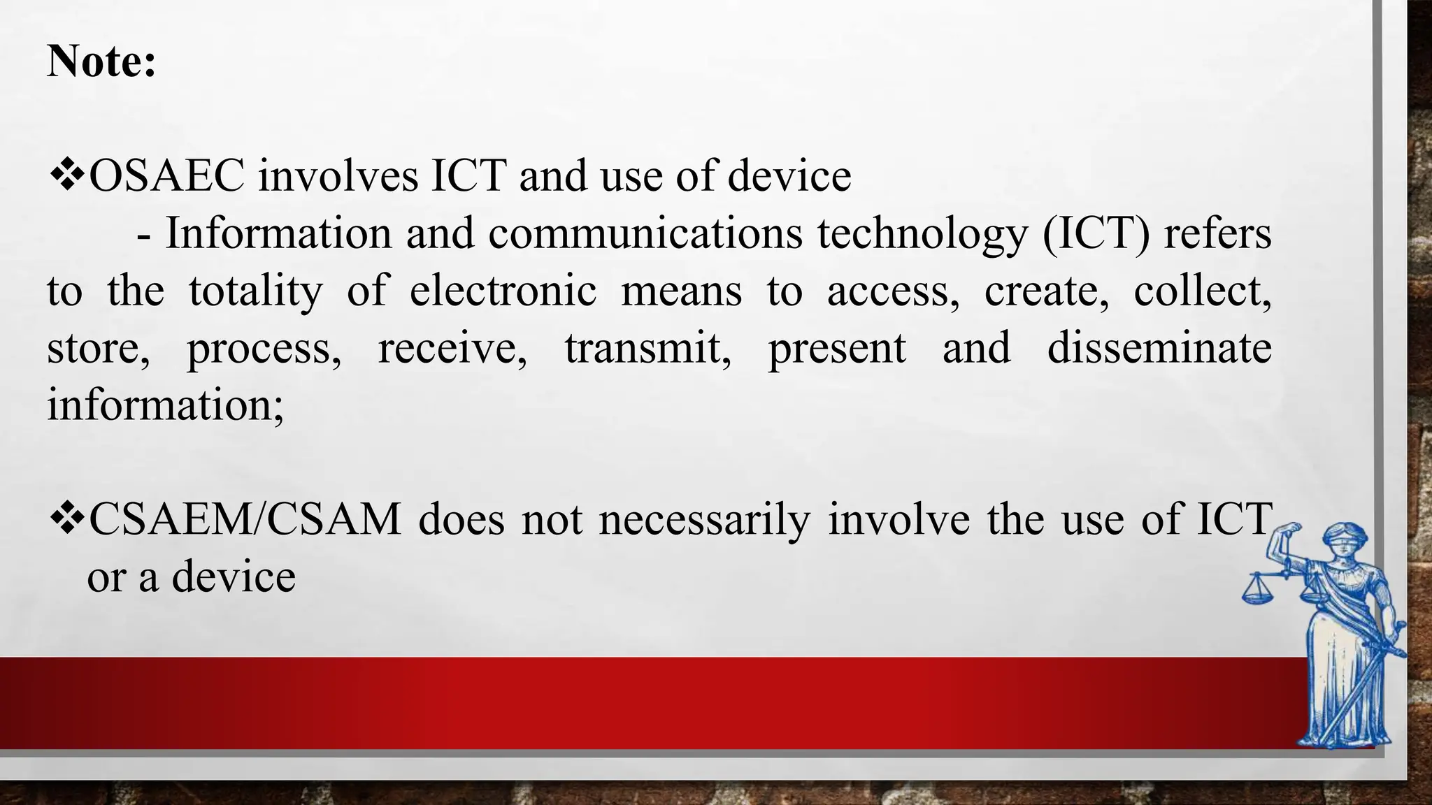 Anti-Online Sexual Abuse or Exploitation of Children (OSAEC) and Anti ...