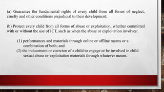 Anti-Online Sexual Abuse or Exploitation of Children (OSAEC) and Anti ...