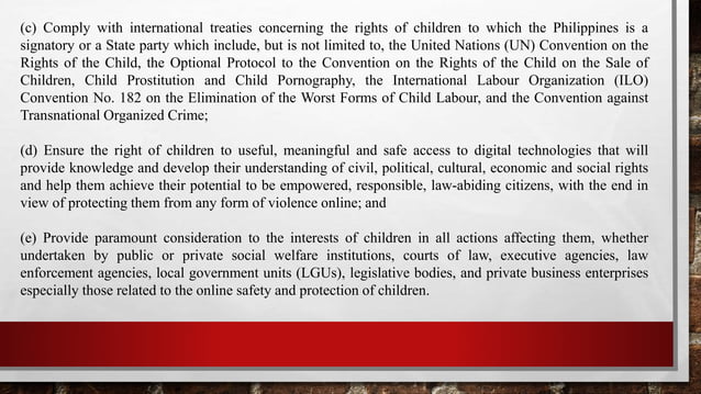 Anti-Online Sexual Abuse or Exploitation of Children (OSAEC) and Anti ...
