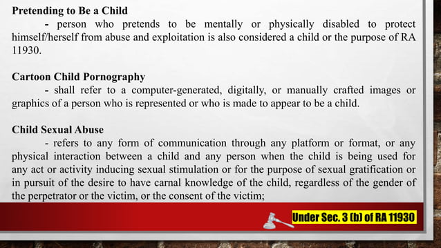 Anti-Online Sexual Abuse or Exploitation of Children (OSAEC) and Anti ...