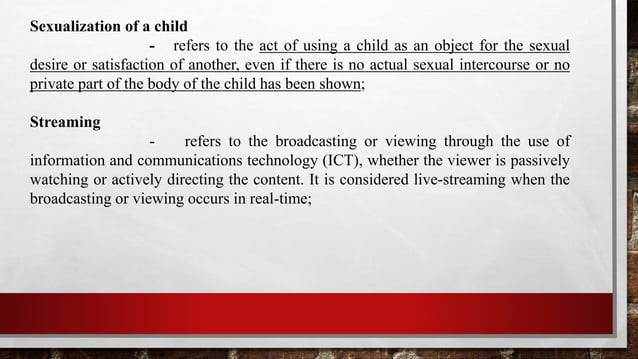 Anti-Online Sexual Abuse or Exploitation of Children (OSAEC) and Anti ...