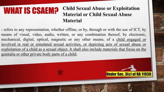 Anti-Online Sexual Abuse or Exploitation of Children (OSAEC) and Anti ...