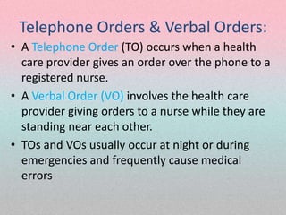 Reports shift, transfer, incident, telephone | PPTX