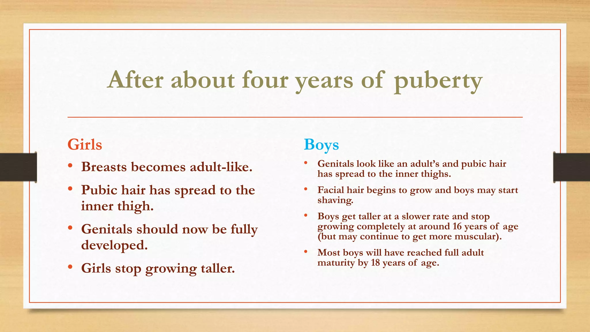 Report stages of puberty | PPTX
