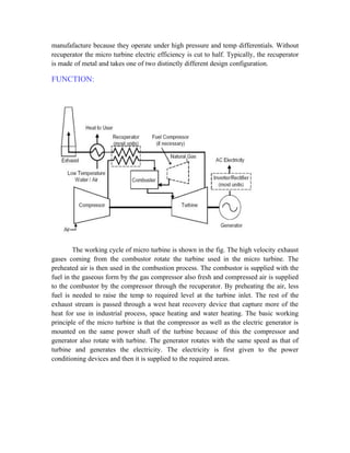 Report=study of micro turbine | DOC
