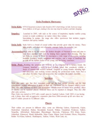Report of stylo shoes Launching in UAE | PDF
