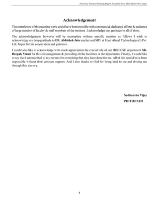 Report summer training core java | PDF