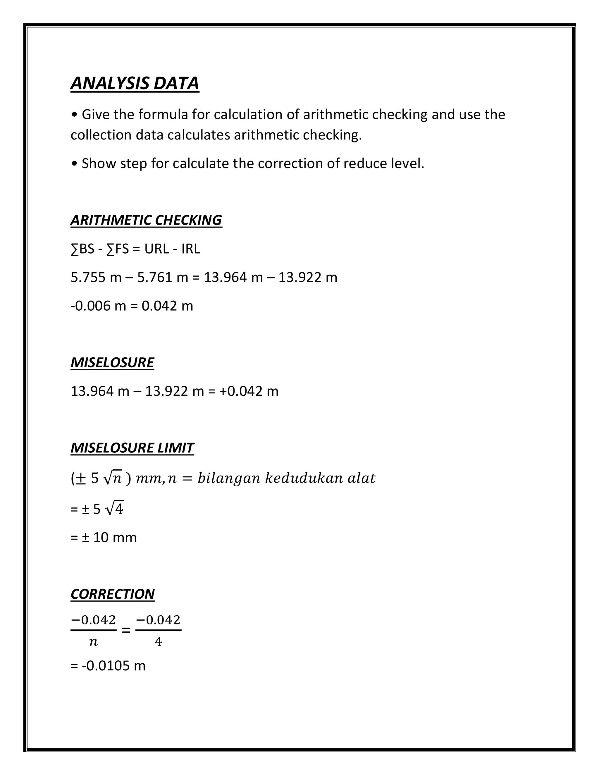 REPORT SURVEY LEVELLING CIVIL ENGINEERING.pdf