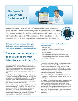 The Power of Data Driven Decisions in K12 | PDF