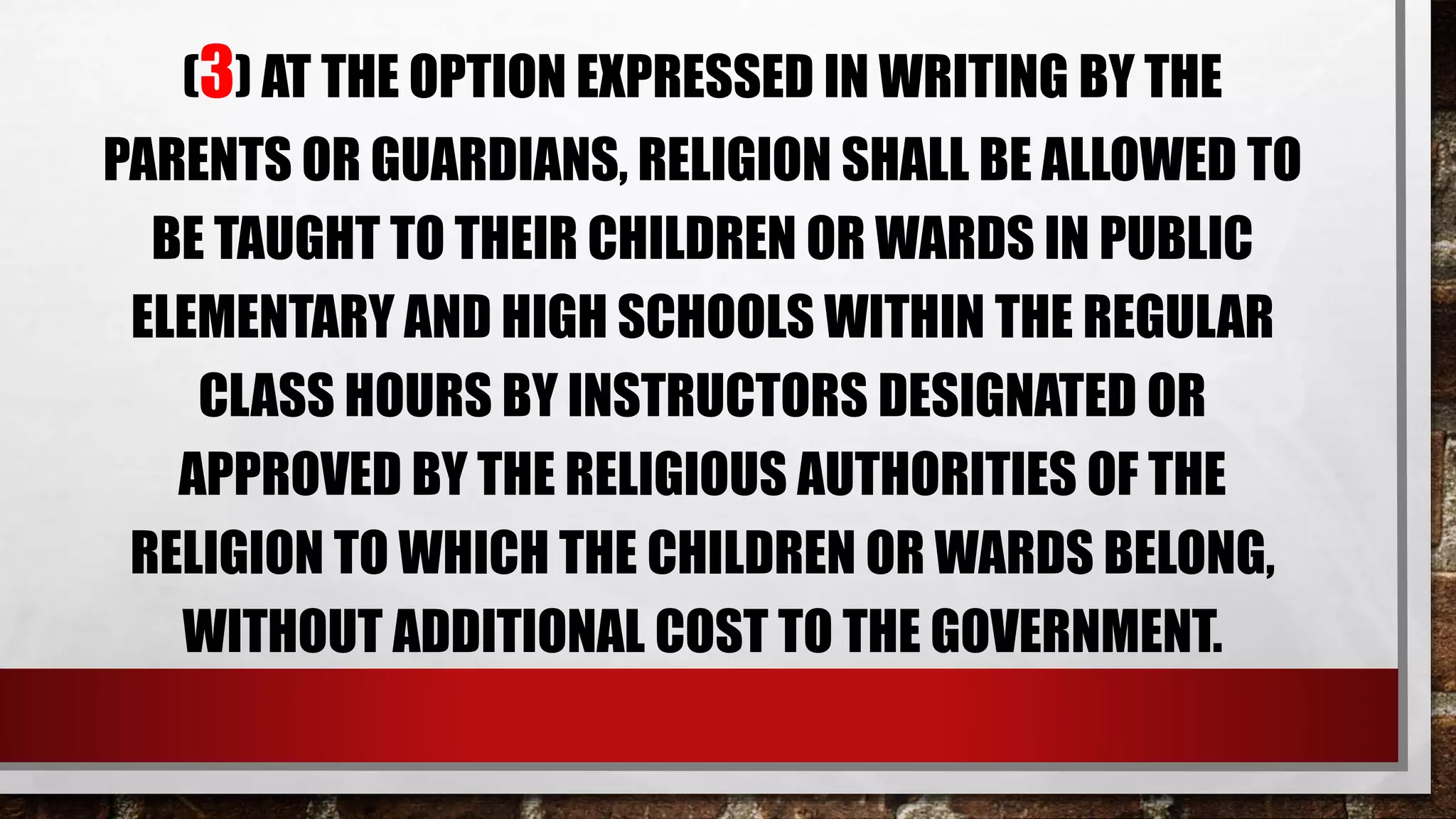 ARTICLE XIV OF THE 1987 PHILIPPINE CONSTITUTION | PPTX
