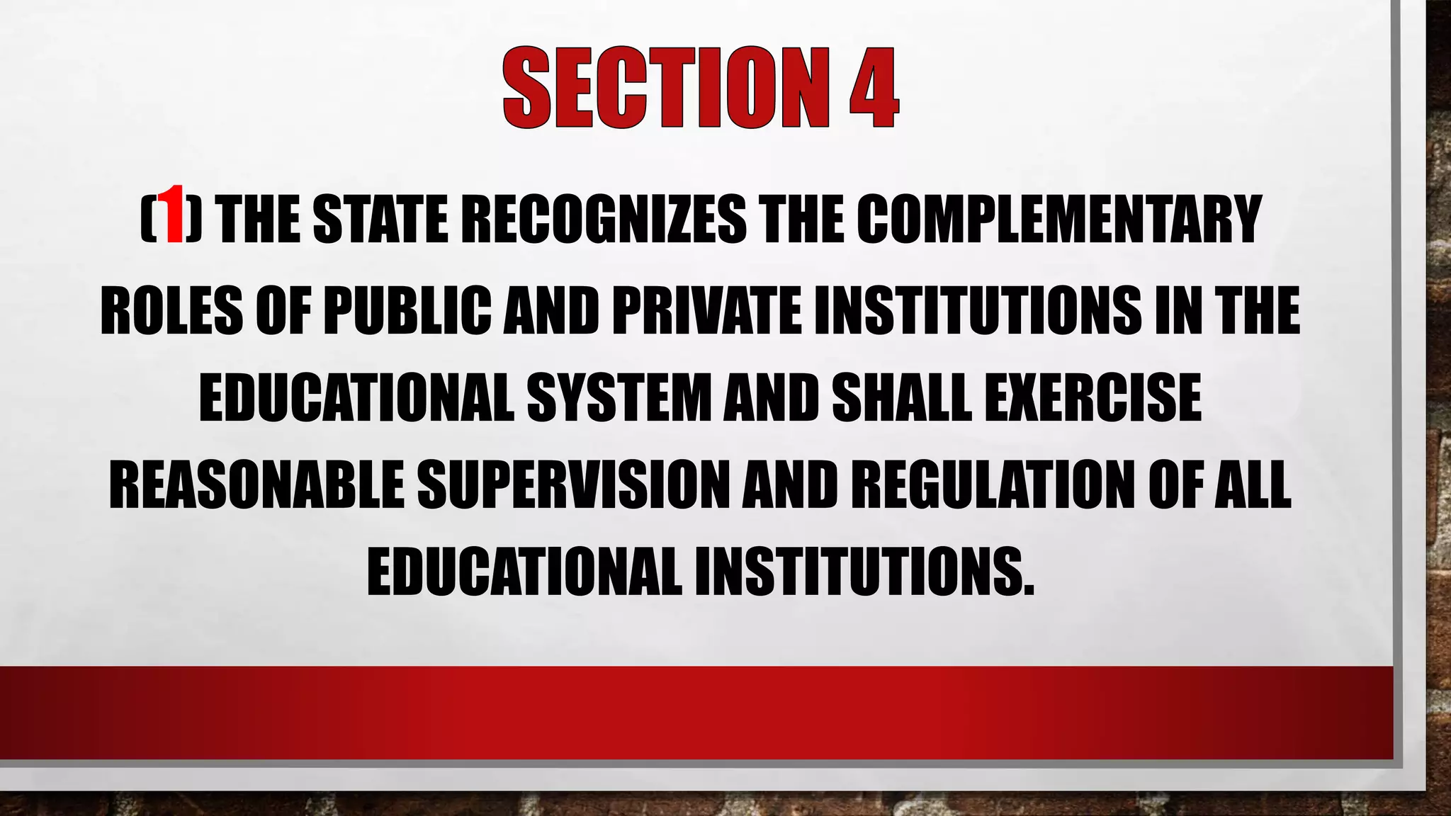 ARTICLE XIV OF THE 1987 PHILIPPINE CONSTITUTION | PPTX