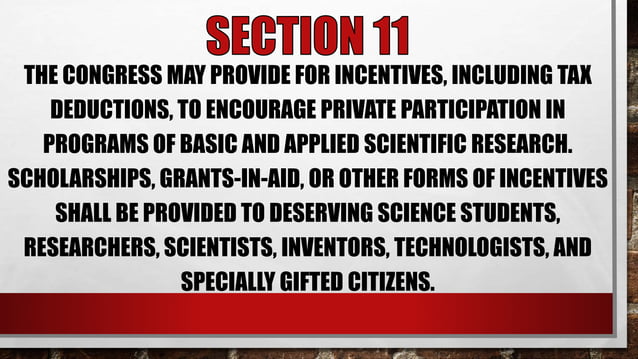 ARTICLE XIV OF THE 1987 PHILIPPINE CONSTITUTION | PPTX | Personal Taxes ...