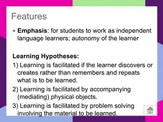 Silent Way Method and Communicative Language Teaching | PPTX