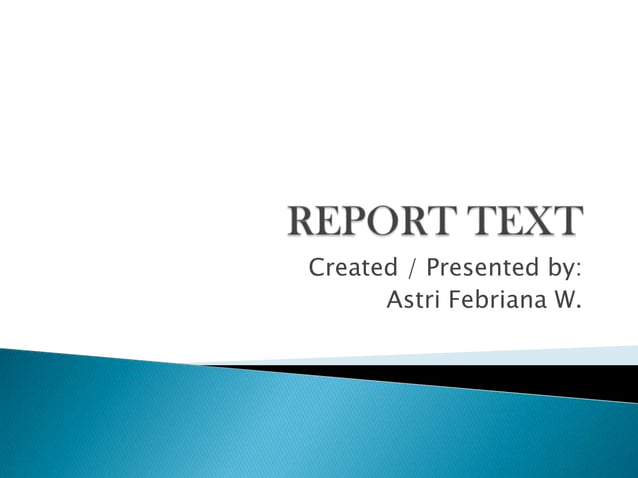 Report text | PPTX