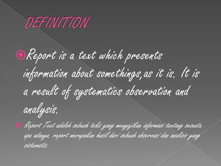 Report text | PPT