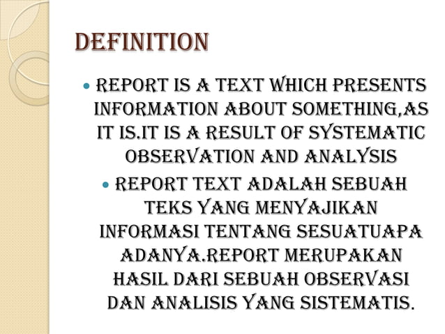 Report text | PPTX