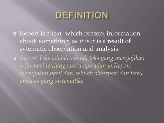 Report text | PPTX