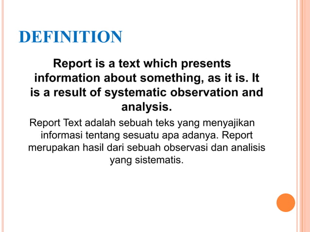 Report text | PPSX