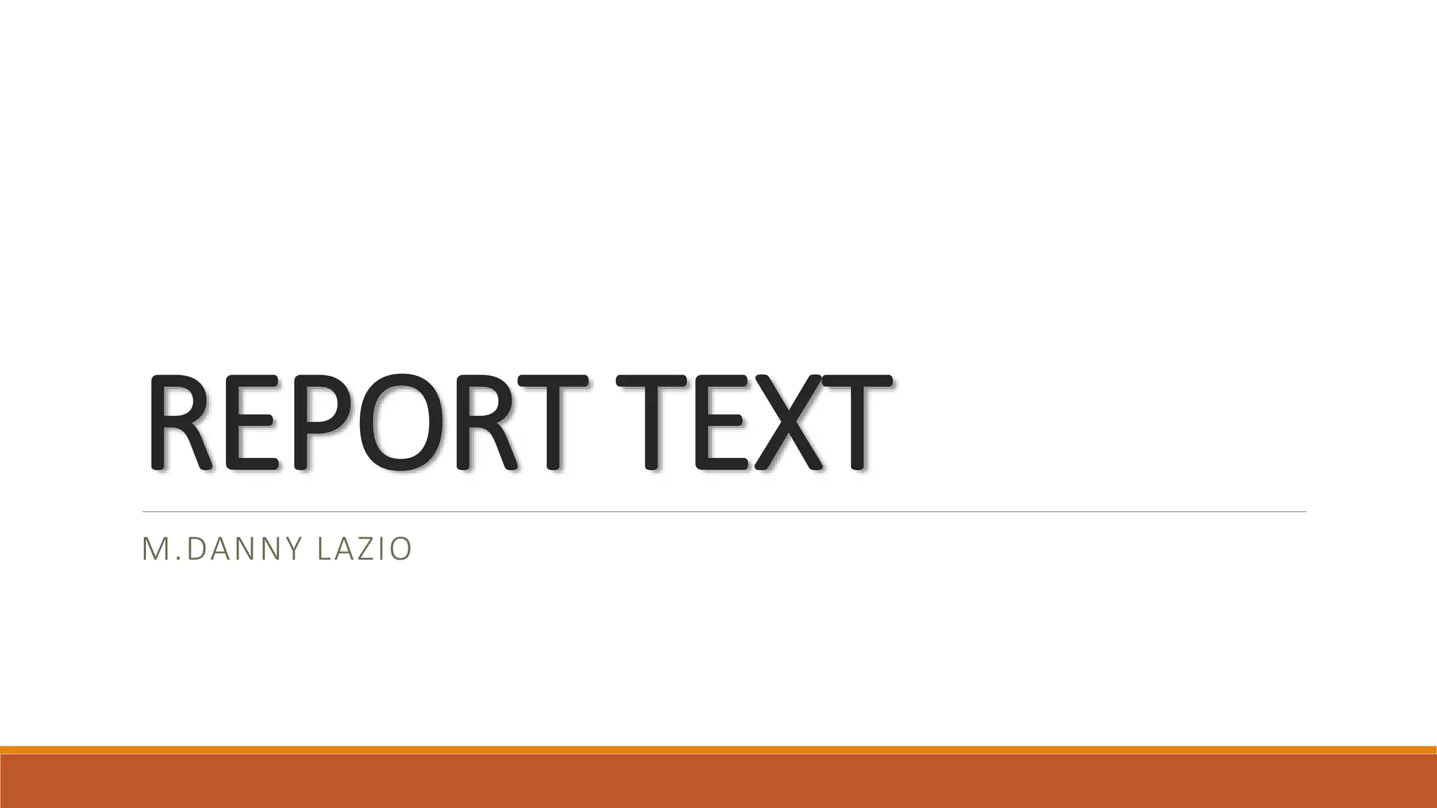 Report text | PPTX
