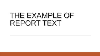 Report text | PPTX