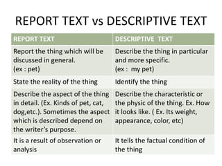 Report Text | PPT