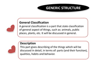 REPORT TEXT for grade 11 High School | PPTX