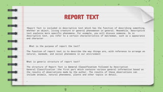 presentation Report Text senior high school | PPT