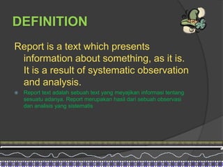 Report text costom animation | PPSX