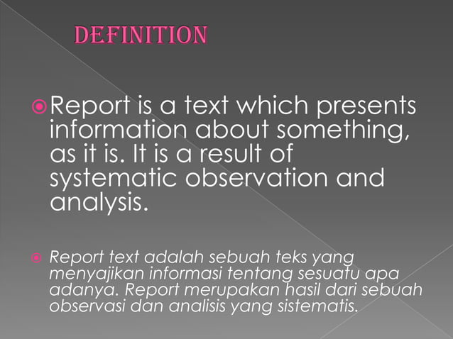 Report text custom animation | PPSX