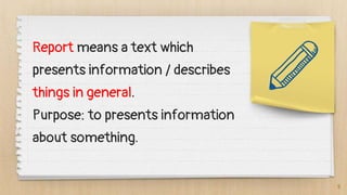 Report Text | PPT