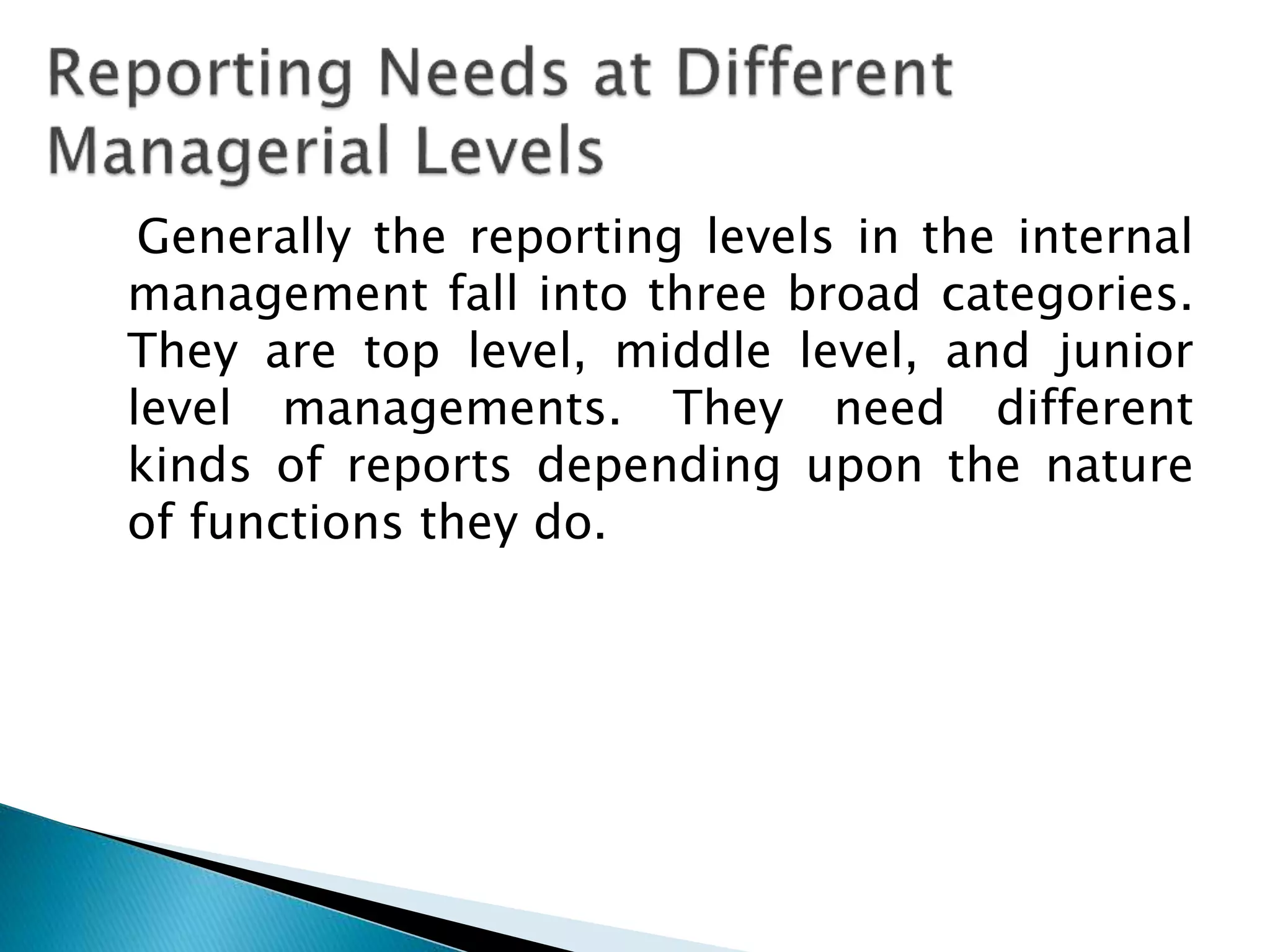 Report to management | PPTX