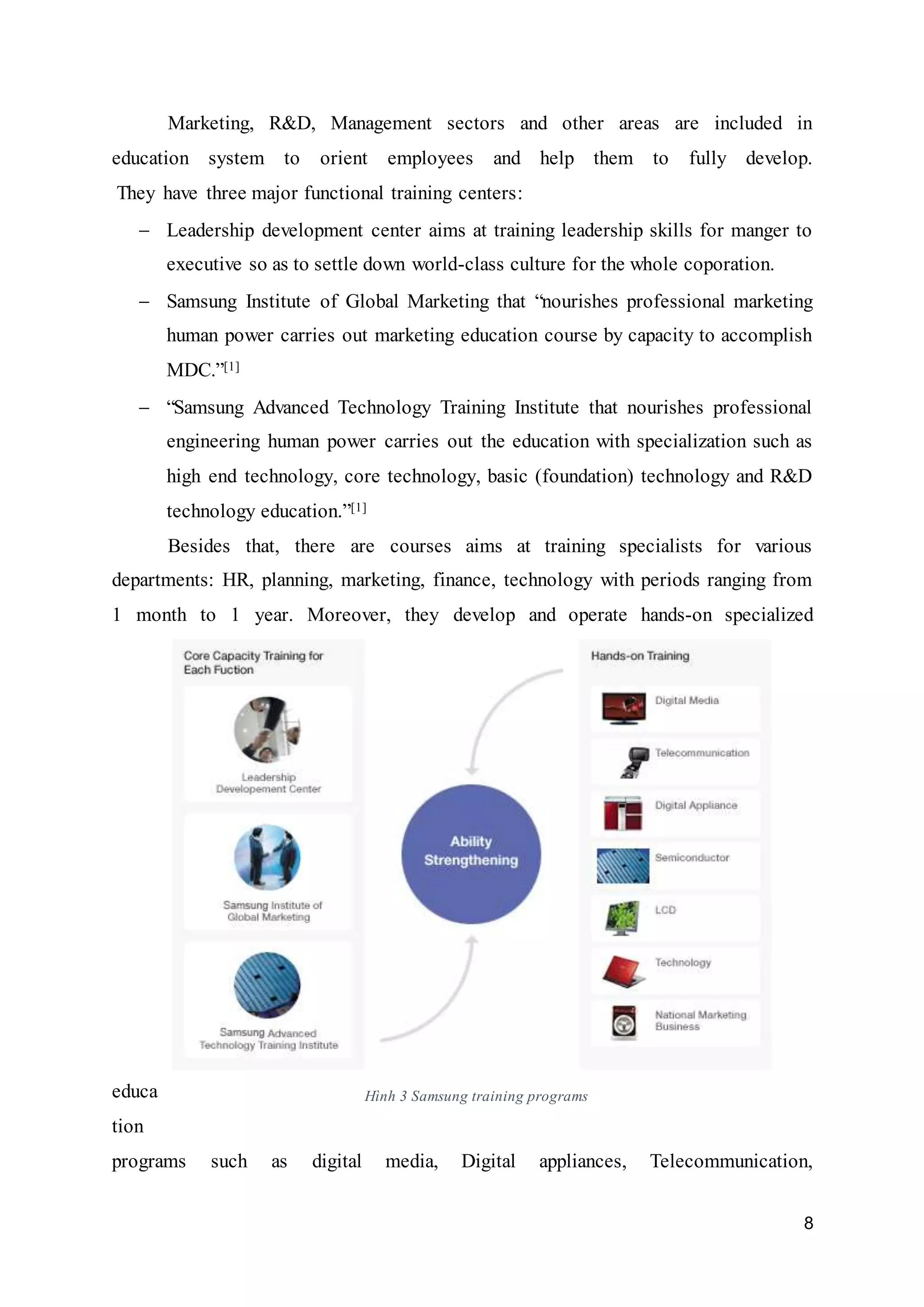 Report training of samsung | DOCX