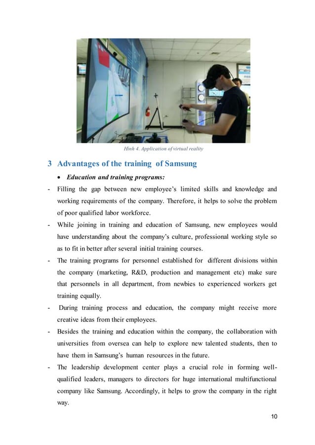 Report training of samsung | DOCX
