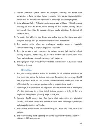 Report training of samsung | DOCX