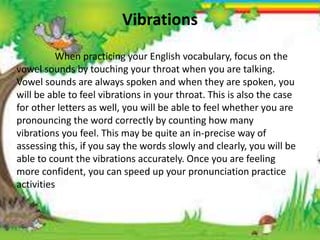 Teaching Vowel Pronunciation | PPT