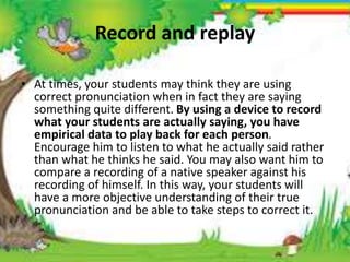 Teaching Vowel Pronunciation | PPTX