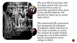 Development, Process & Implementation of Curriculum (DepEd, CHED ...