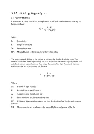 Lighting Analysis: Integration project (Community library) | PDF