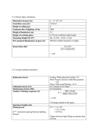 Lighting Analysis: Integration project (Community library) | PDF