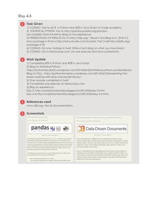 Decisionstats.com Data Science Virtual Internship | PDF