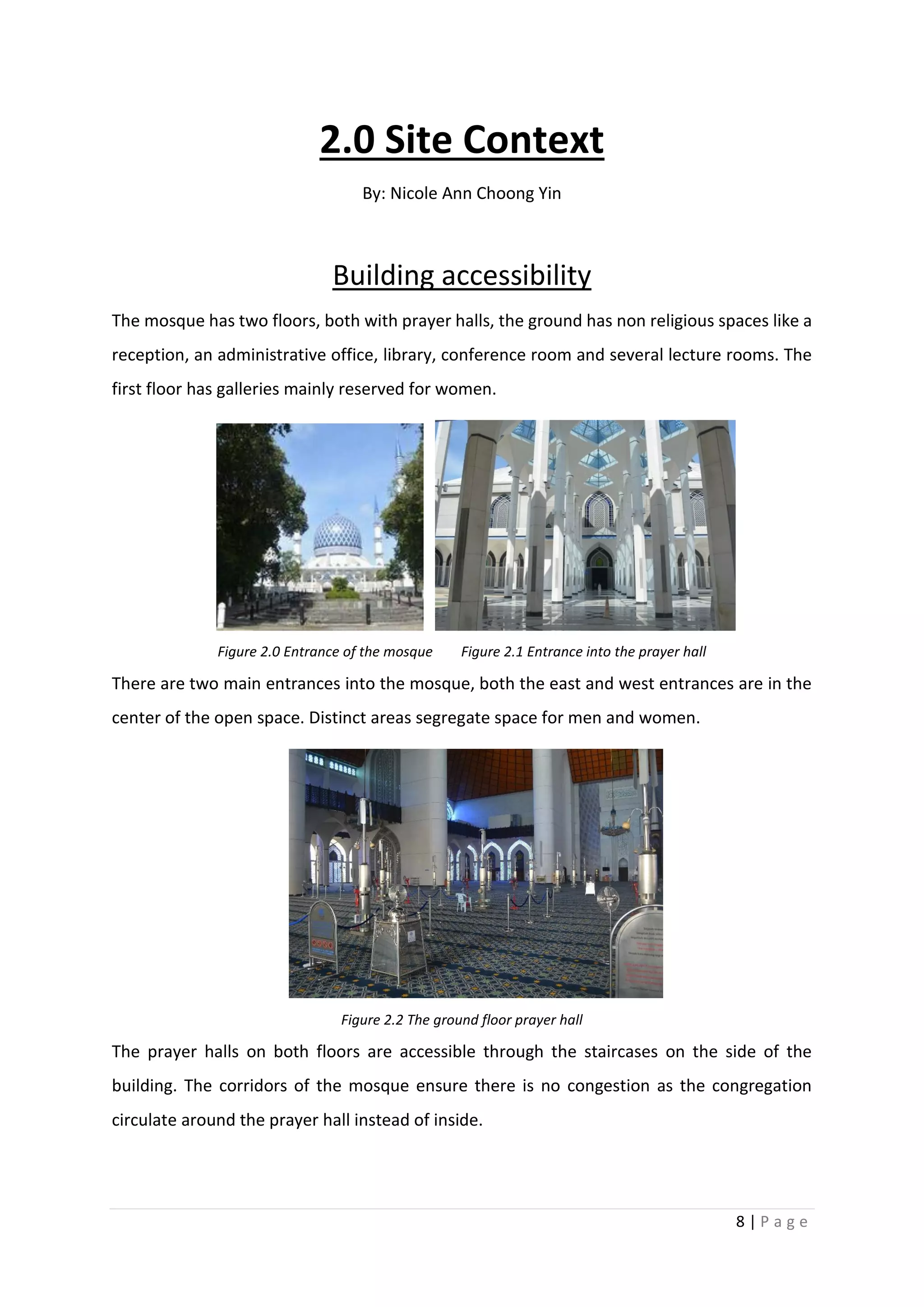 Shah Alam Blue Mosque Report | PDF