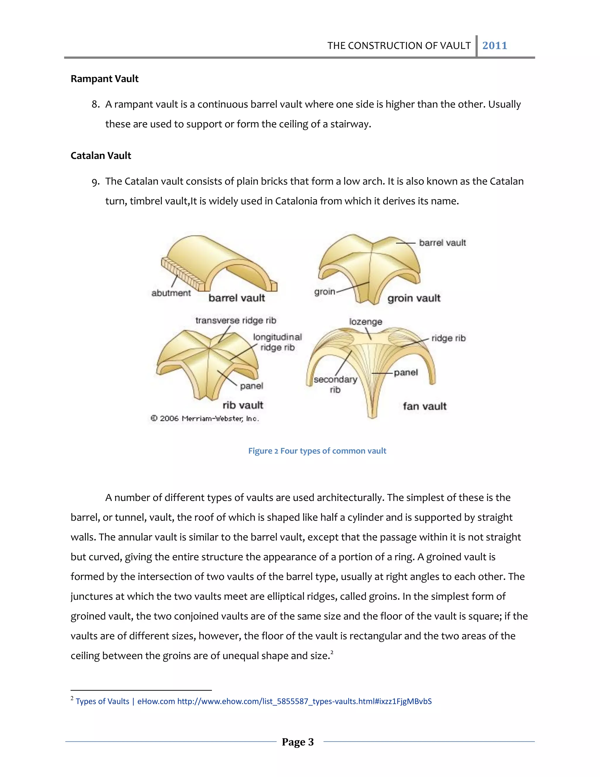 VAULT CONSTRUCTION | PDF