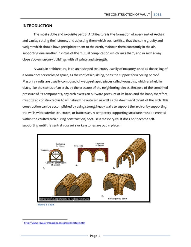 VAULT CONSTRUCTION | PDF