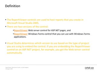 ReportViewer Web Server Control | PPTX