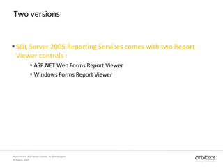 ReportViewer Web Server Control | PPTX